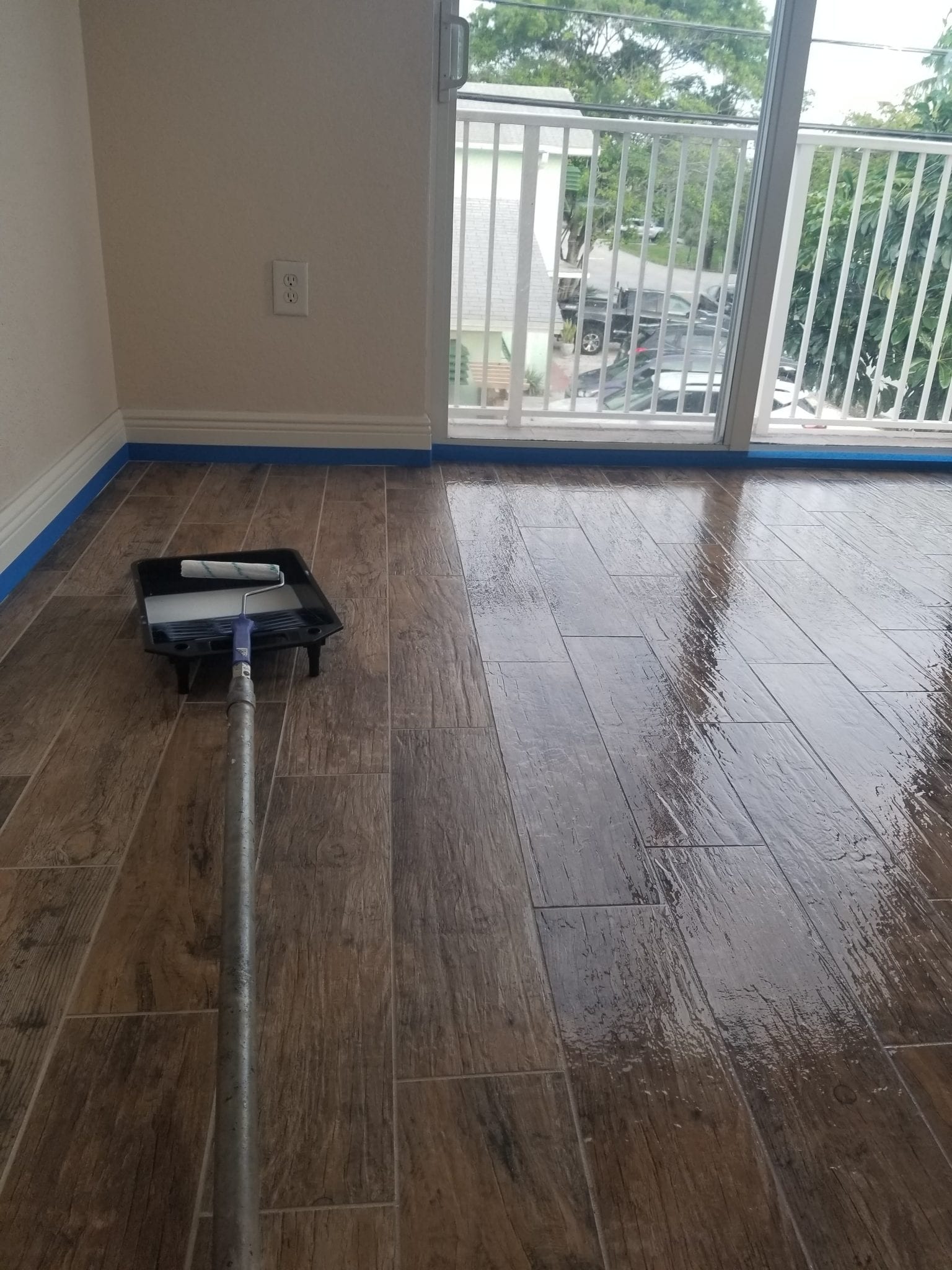 Porcelain Tile Sealer Wet Look - GlazeGuard Gloss Finish